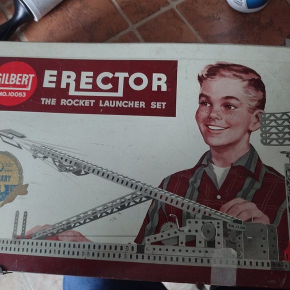Gilbert erector set | Other | 959 Gilbert Rocket Launcher Erector Set ...